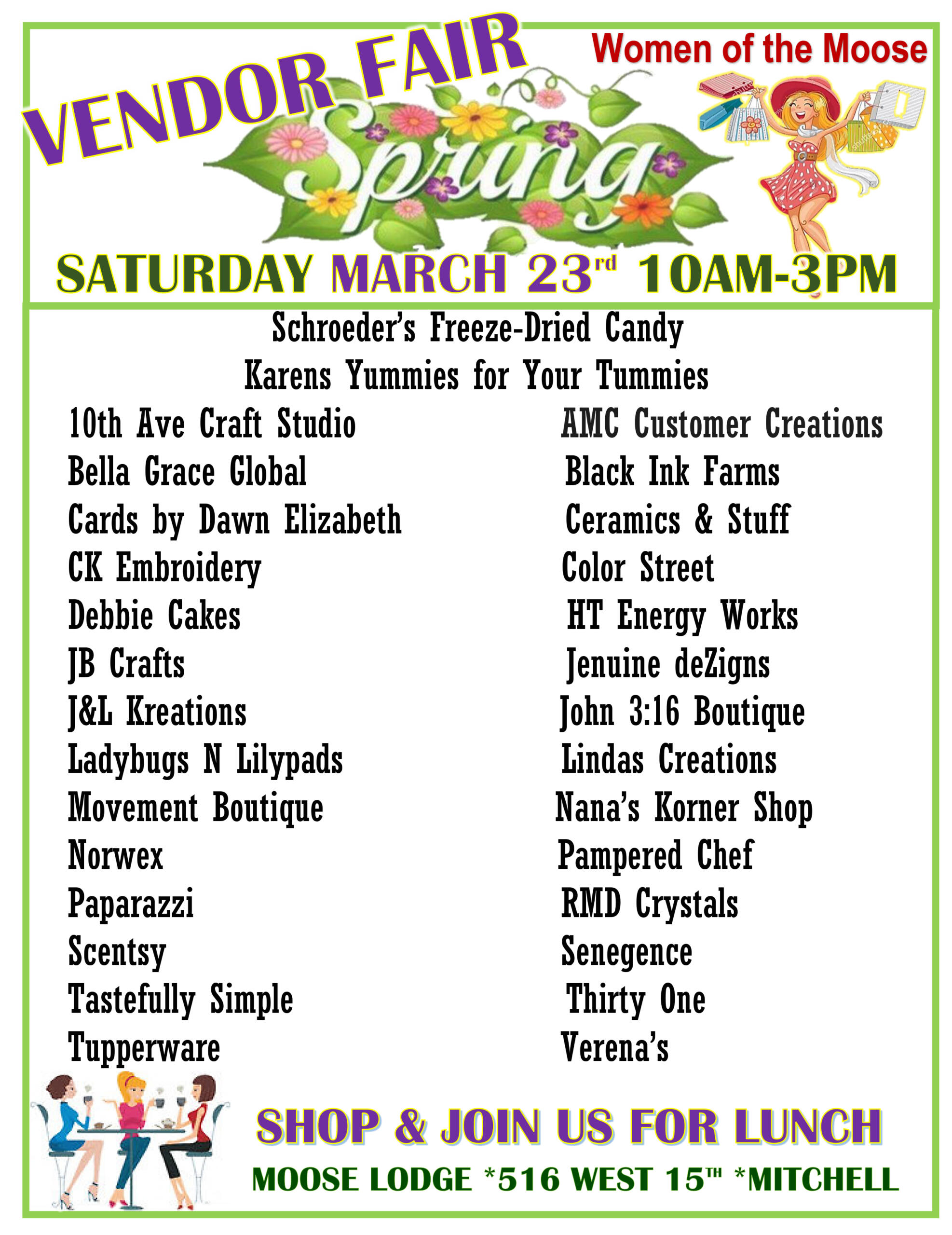 Women of the Moose Spring Vendor Fair - Mitchell Now