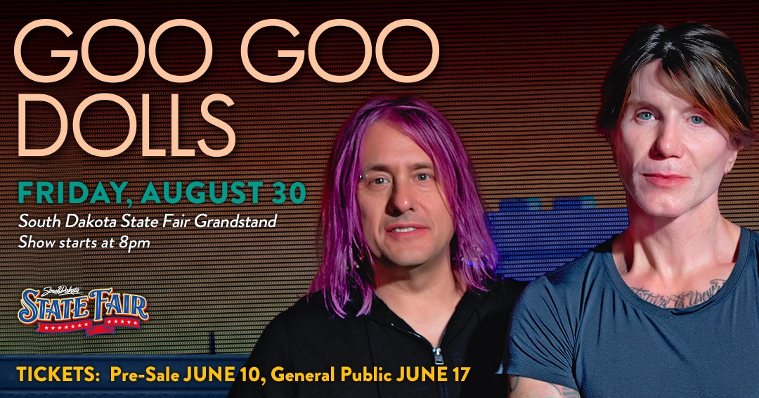 Goo Goo Dolls to play South Dakota State Fair on Friday, August 30th ...