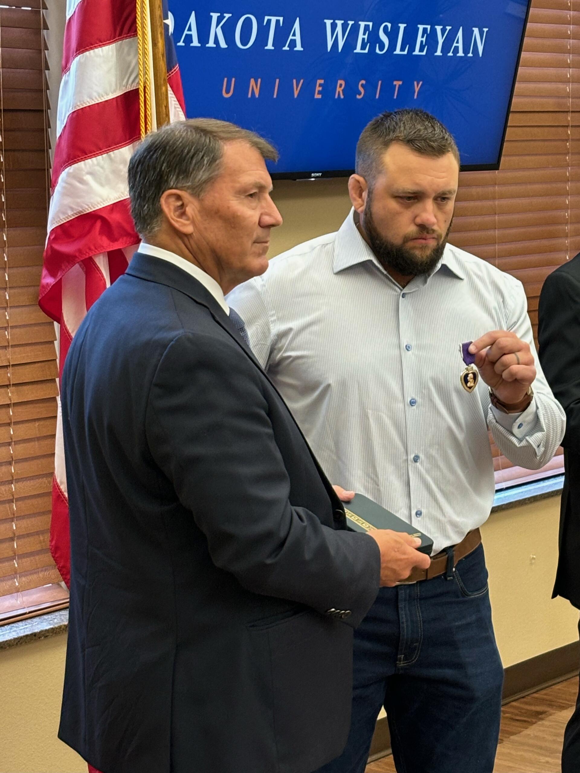 Finally, A Purple Heart - Mitchell Now